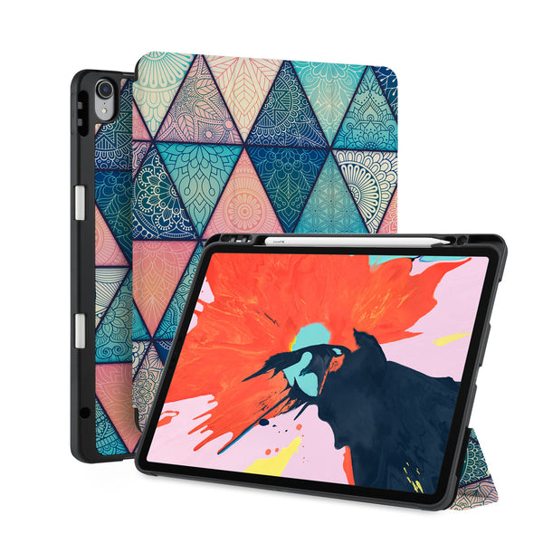 Buy Personalized iPad Case with Pencil Holder - Aztec Tribal – Vista Case